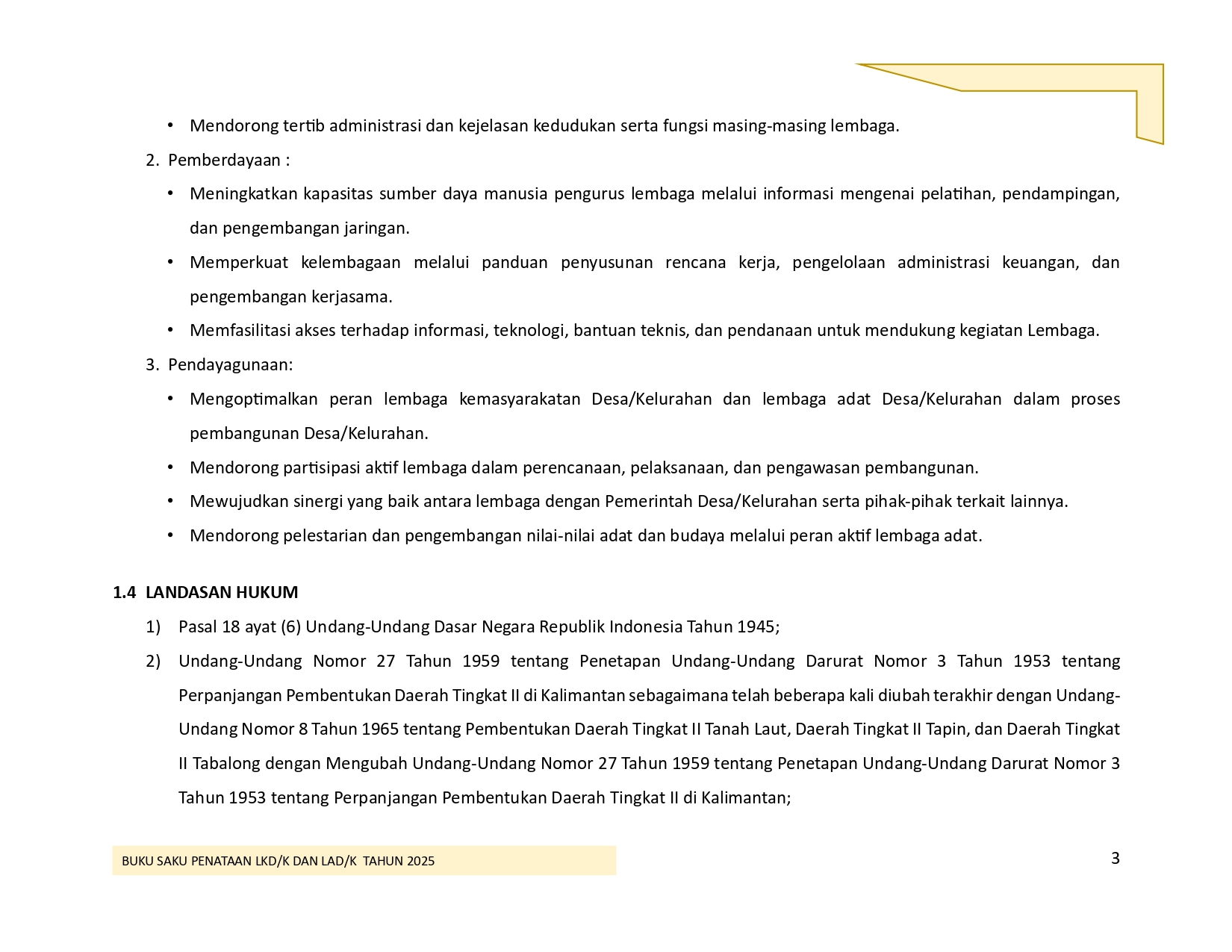 Buku Saku Penataan LKD - DPMD